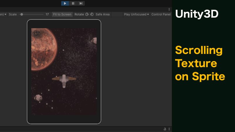 Unity3D: Scrolling texture on Sprite(Image) – Better-Coding