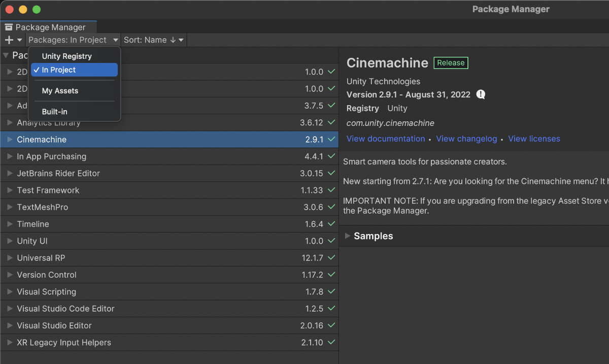 Unity 3d Cant See Cinemachine In C Script Better Coding 1551