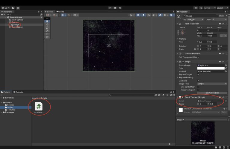 Unity3D: Scrolling texture on Sprite(Image) – Better-Coding